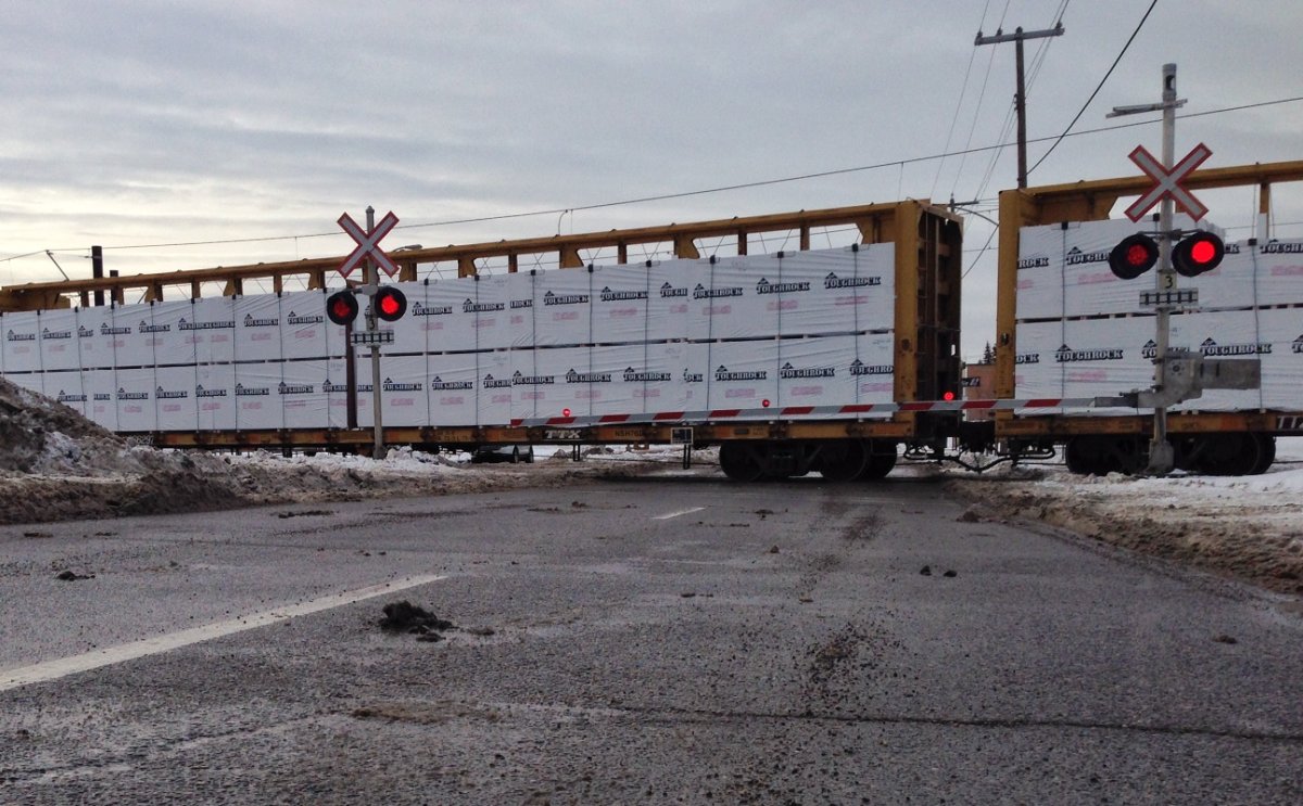 Broken down train blocks roads in southwest Calgary - Calgary ...