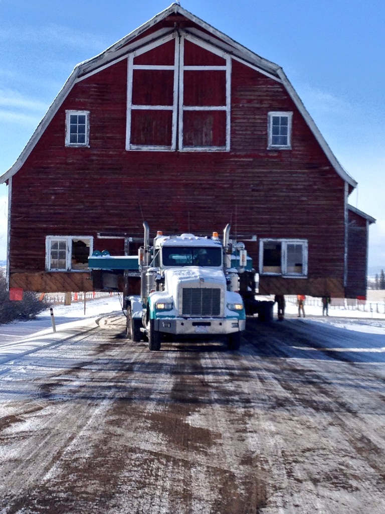 The Big Move: Historical barn hits the road to be relocated ...