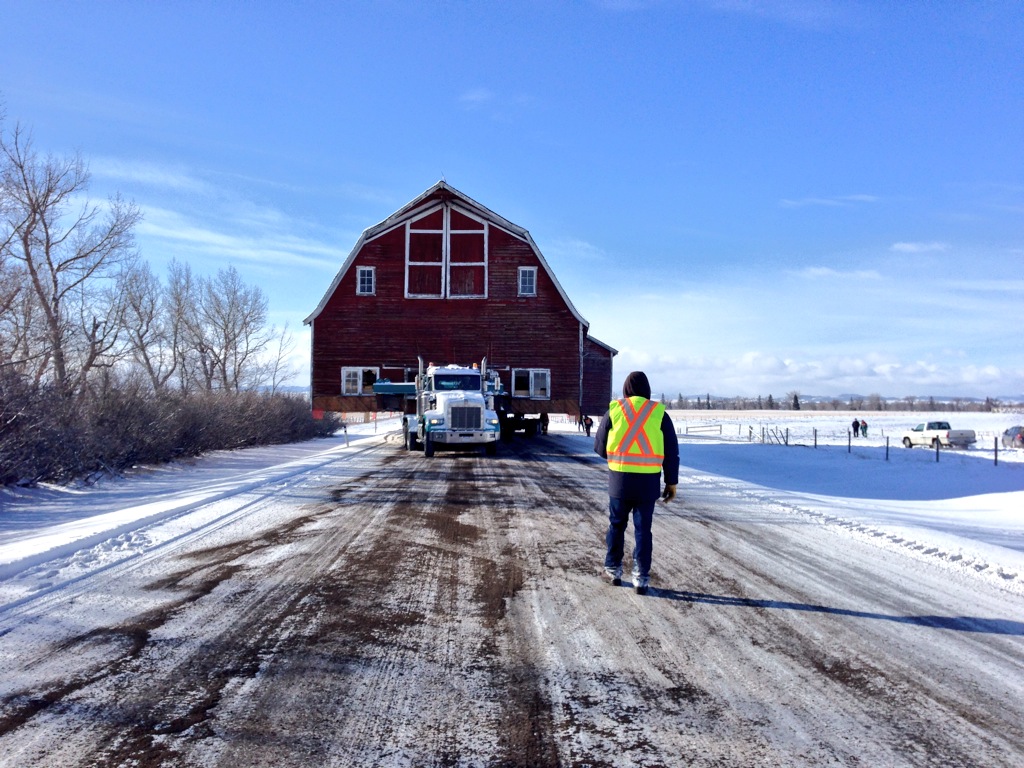 The Big Move: Historical barn hits the road to be relocated ...