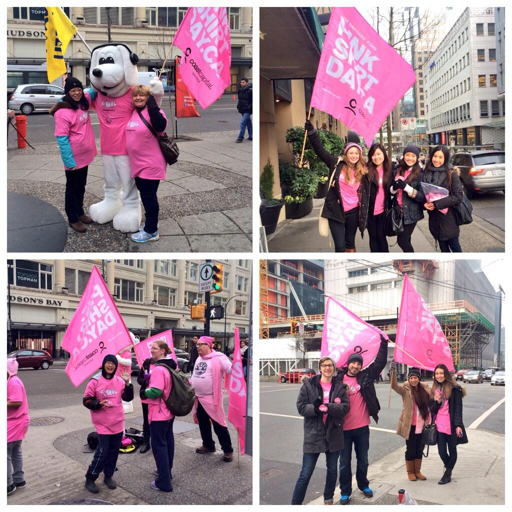 A sea of pink today for Pink Shirt Day - BC | Globalnews.ca
