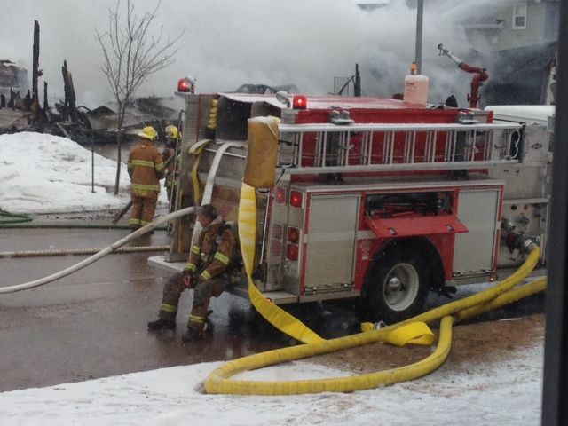 Fire destroys several homes in Devon | Globalnews.ca