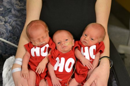 Identical triplets begin battle to fight rare eye cancer | Globalnews.ca