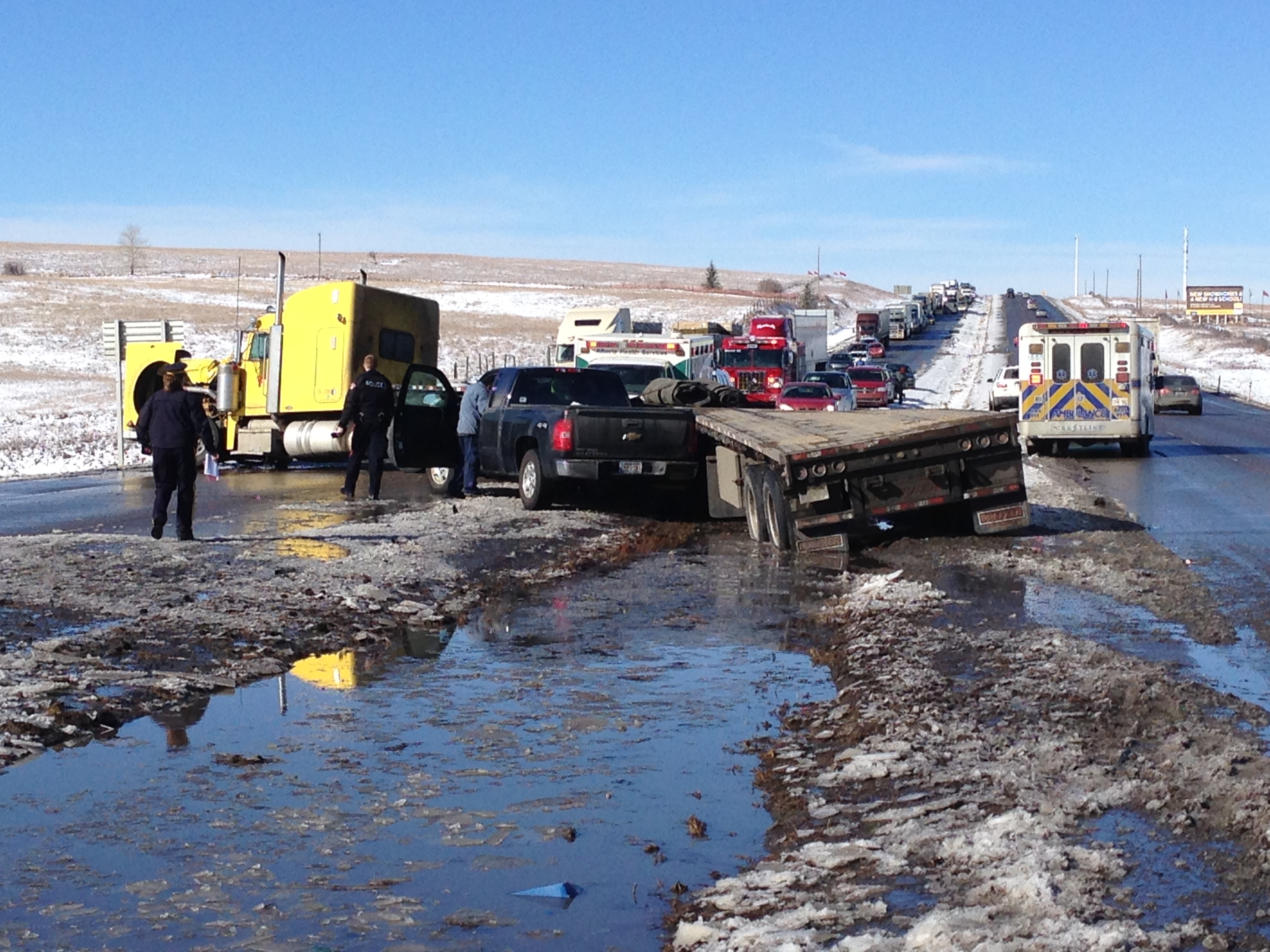 Icy conditions cause road and highway mayhem | Globalnews.ca