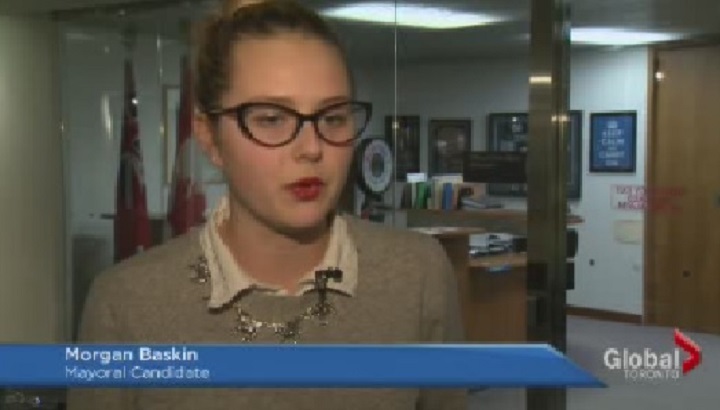 Morgan Baskin, 18, takes on Rob Ford in Toronto mayoral race - Toronto ...