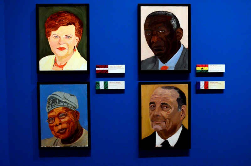 George W. Bush displays his paintings of world leaders - National ...