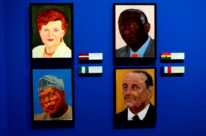George W. Bush displays his paintings of world leaders - National ...