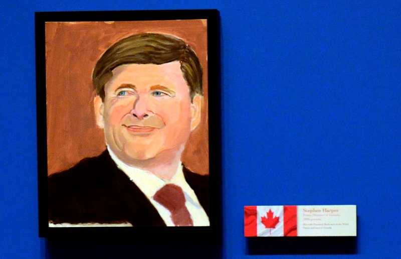 George W. Bush displays his paintings of world leaders - National ...