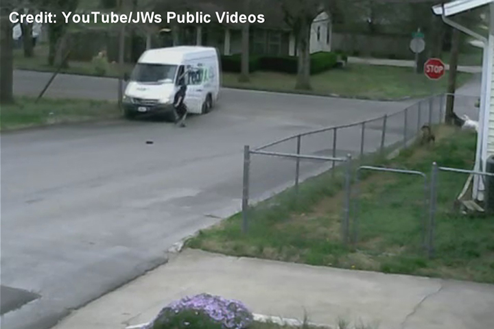 WATCH: FedEx driver chases after runaway van - National | Globalnews.ca
