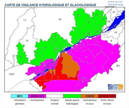 Rising waters in Vaudreuil-Soulanges close roads in village of St-Clet ...