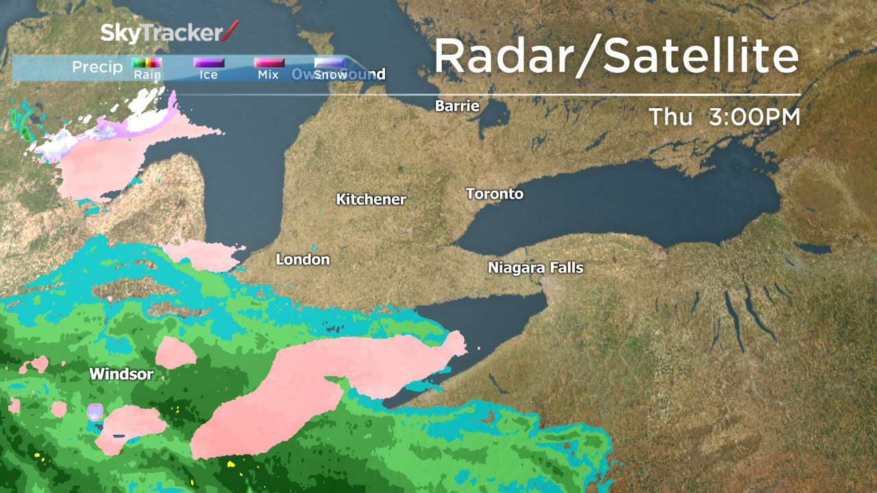 Significant rainfall heading toward southern Ontario - Toronto ...