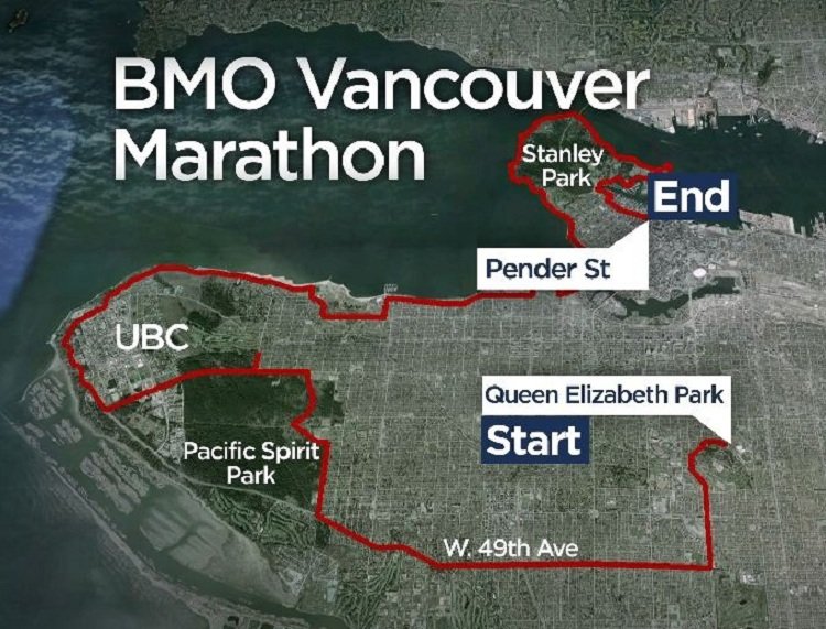Rainy weather not a deterrent for runners in Vancouver BMO marathon ...