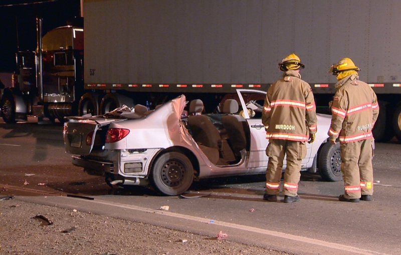 One dead, another critical after car-truck crash in Brampton - Toronto ...