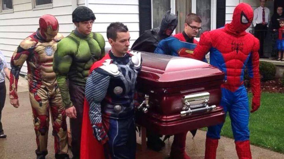 5-year-old loses battle with cancer, gets superhero funeral - National ...