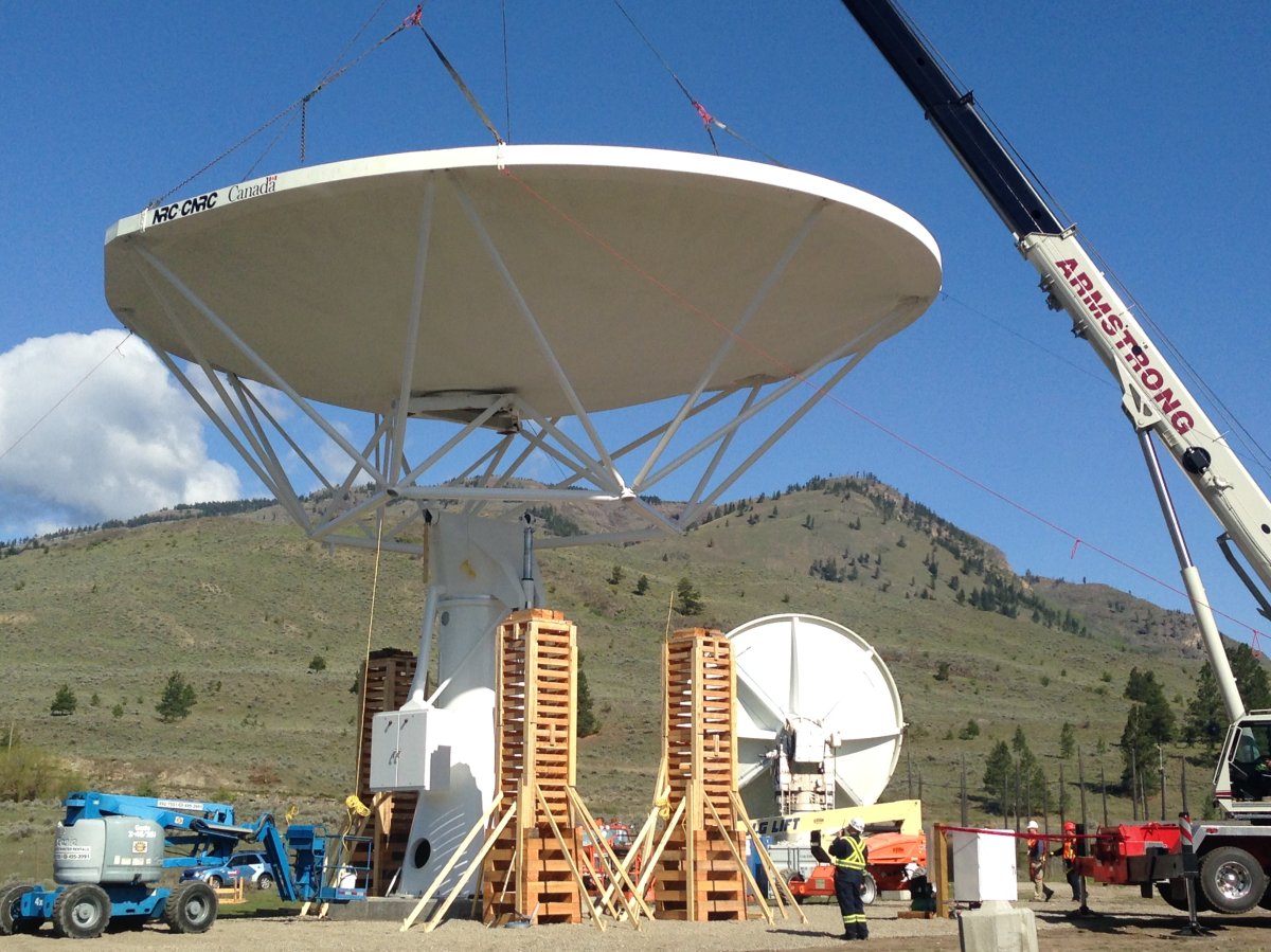 WATCH: Dented dish now back in action | Globalnews.ca