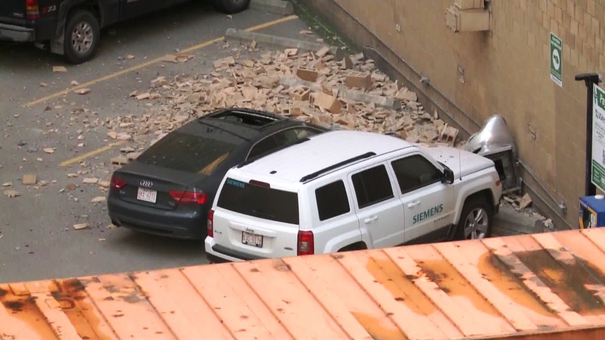 More bricks fall from crumbling building in downtown Calgary - Calgary ...
