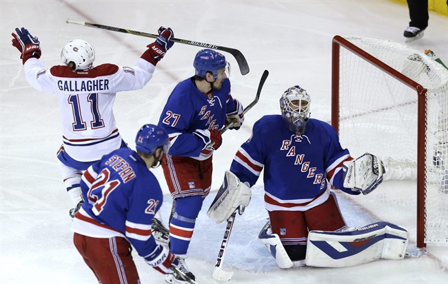 Gamesmanship grows in Habs-Rangers series | Globalnews.ca