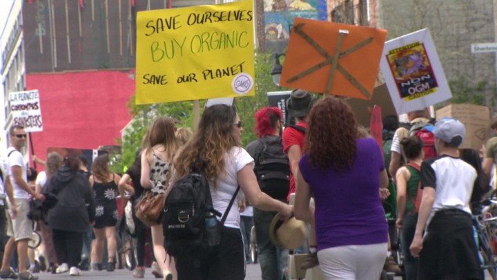 Montrealers protest genetically modified organisms - Montreal ...