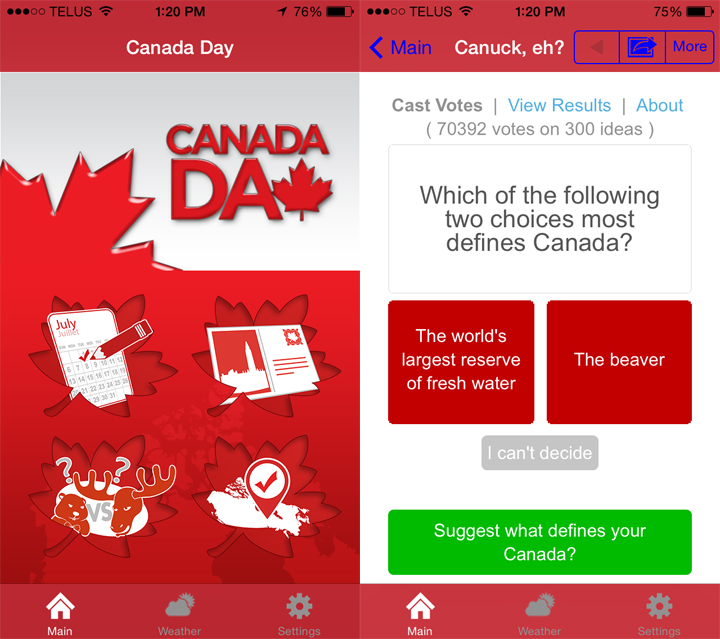 5 apps you need to download for Canada Day | Globalnews.ca