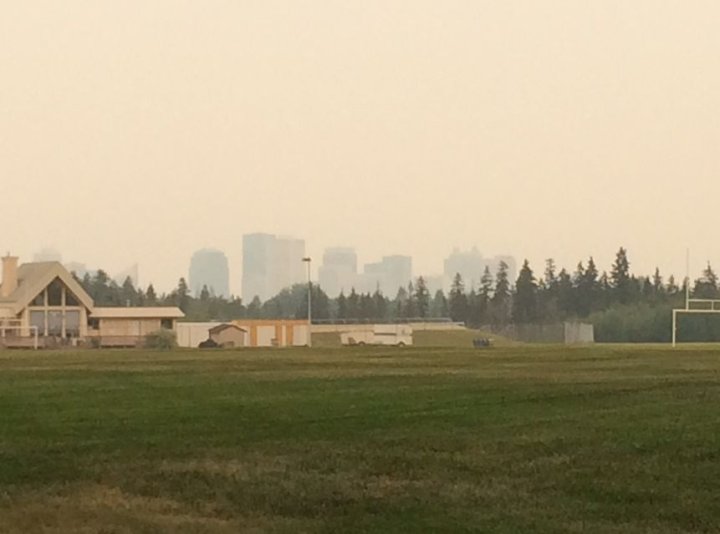 Smoke from forest fires covers Edmonton in haze and ash - Edmonton ...