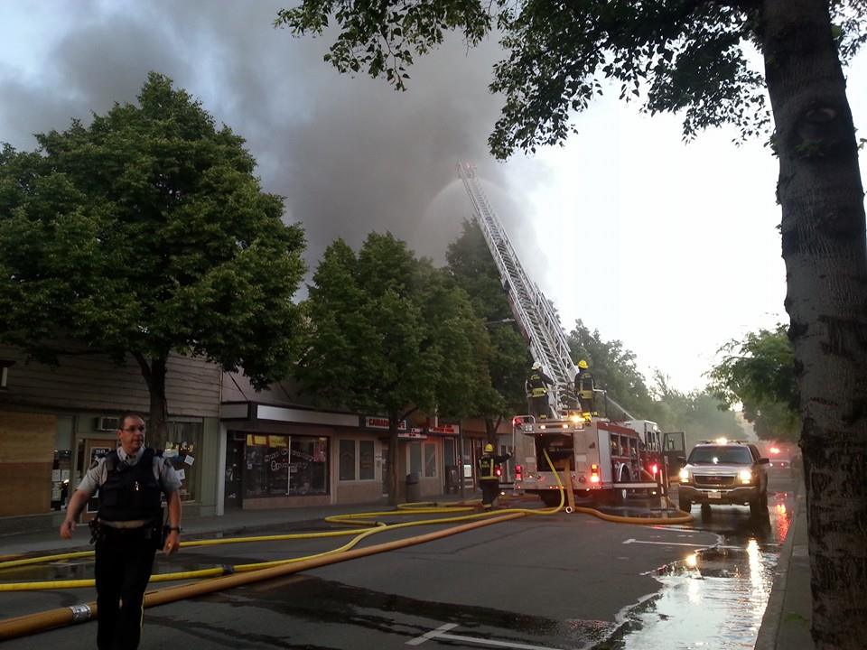 Fire in downtown Merritt forces evacuation of several blocks ...