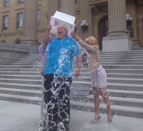 WATCH: Alberta premier, Wildrose and NDP leaders take on Ice Bucket ...