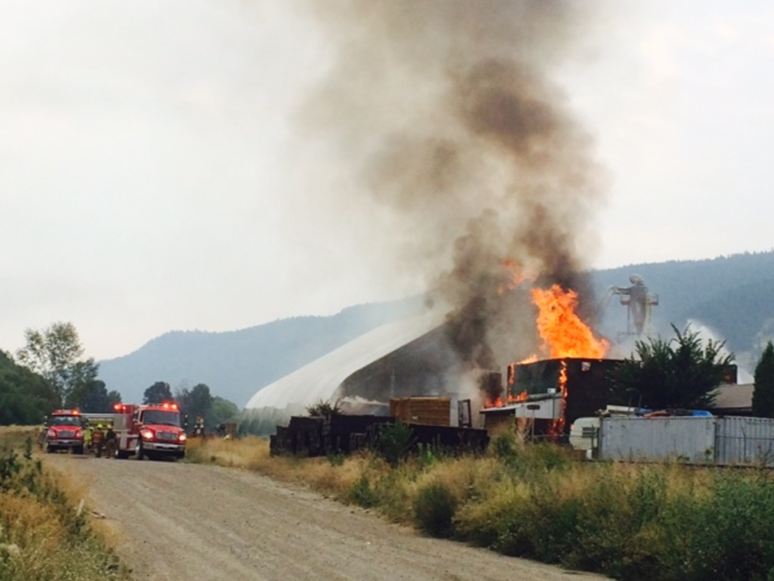 UPDATE: Mill fire in Coldstream | Globalnews.ca