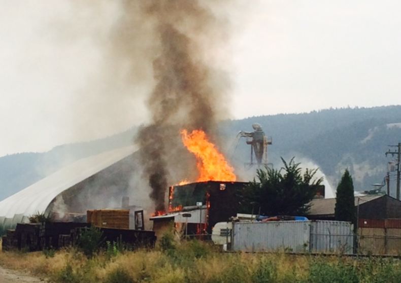 UPDATE: Mill fire in Coldstream | Globalnews.ca