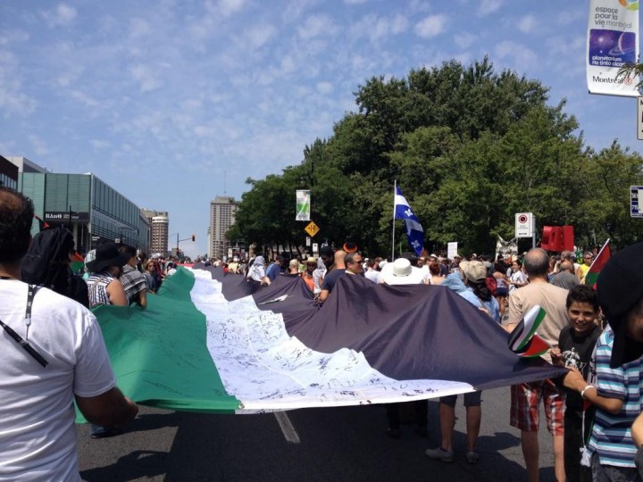 Montrealers demonstrate to show support for Palestine - Montreal ...