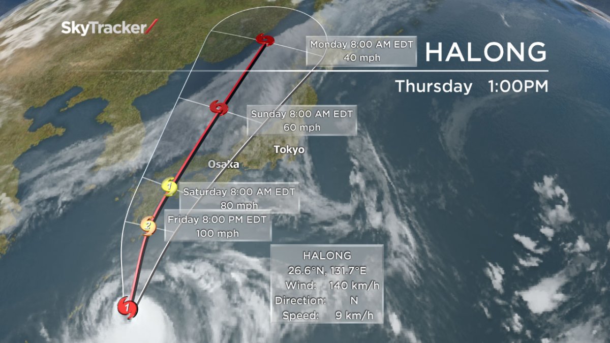 Japan bracing for Typhoon Halong - National | Globalnews.ca