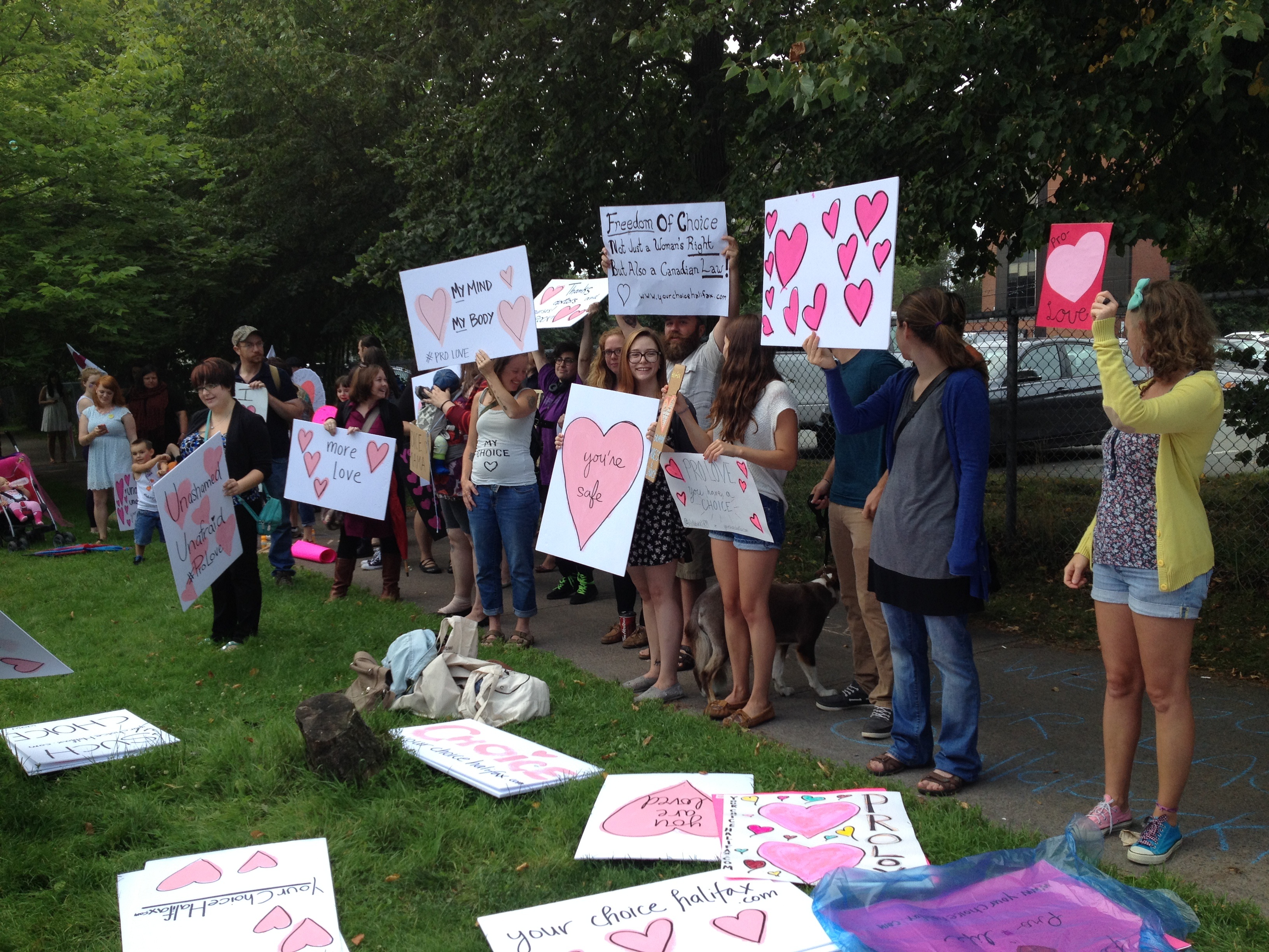 Pro-choice supporters hold counter-rally in Halifax - Halifax ...