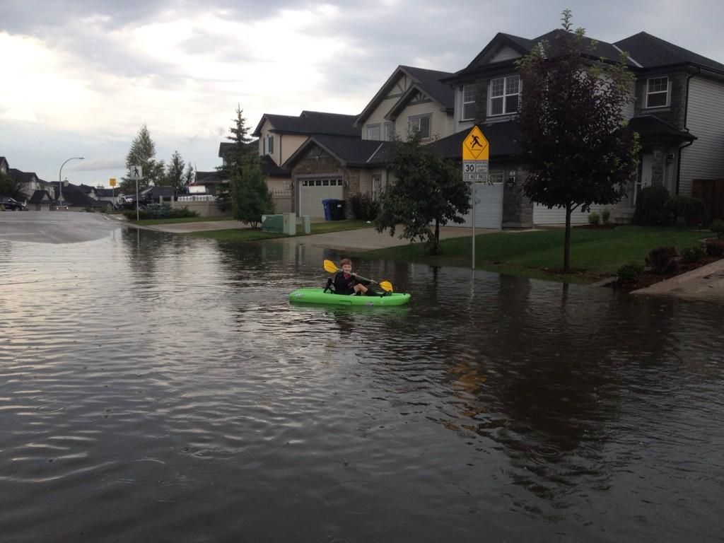 City streets flooded after hail storm hits Calgary - Calgary ...