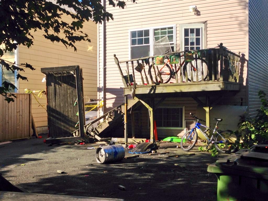 UPDATED: Investigators search property where third-storey deck ...