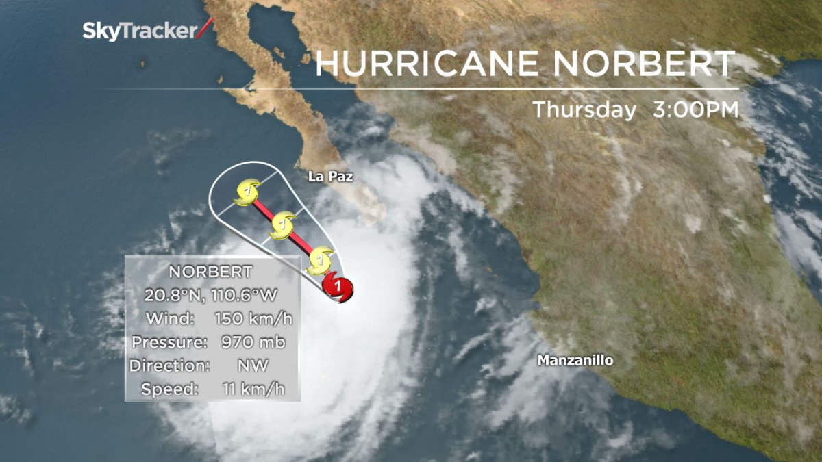 Baja California peninsula bracing for effects of Hurricane Norbert ...