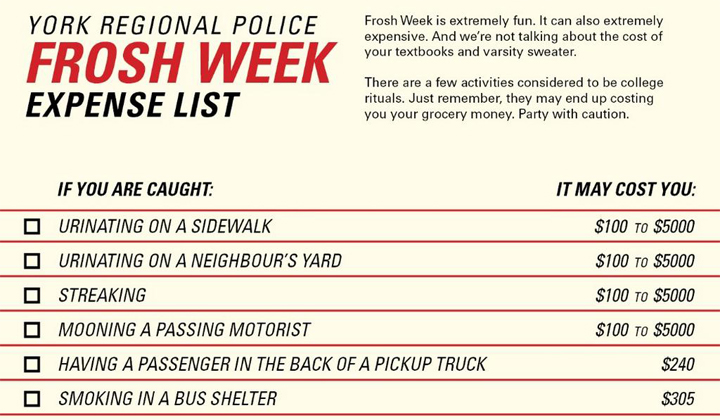 $5k ticket for streaking? Police warn frosh week rituals can be costly ...