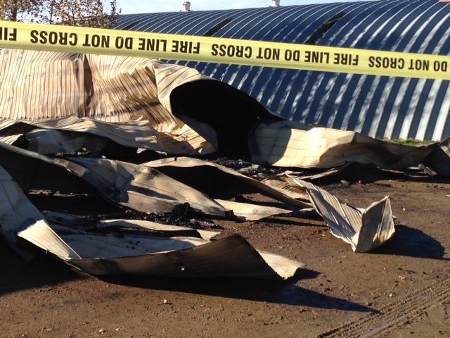 Wetaskiwin aircraft hangar destroyed by fire | Globalnews.ca