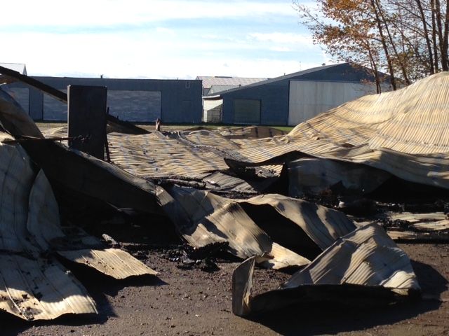 Wetaskiwin aircraft hangar destroyed by fire | Globalnews.ca