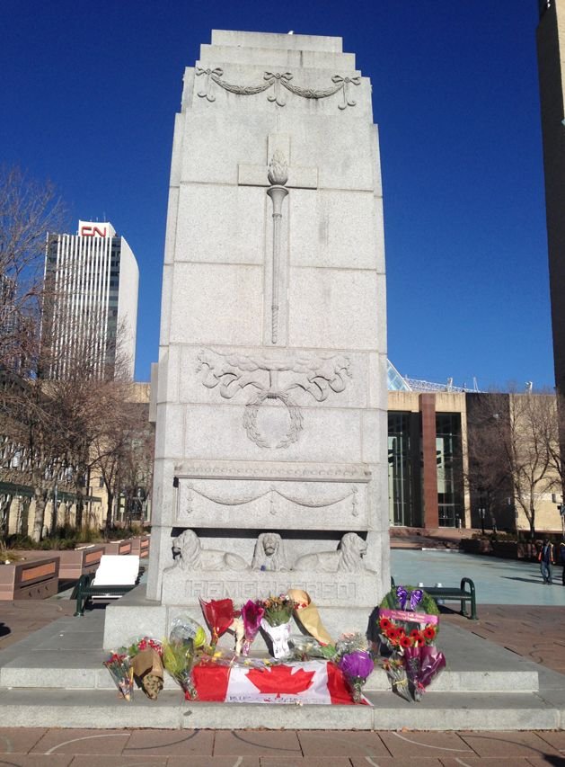 ‘It’s a stake in the heart’: Veterans stand guard at Edmonton cenotaph ...