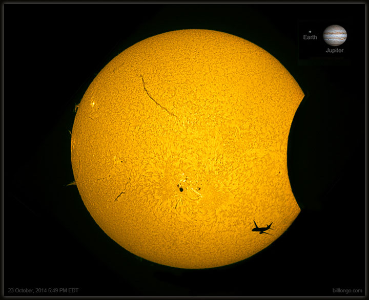 In Photos: Partial solar eclipse and giant sunspot wows observers ...