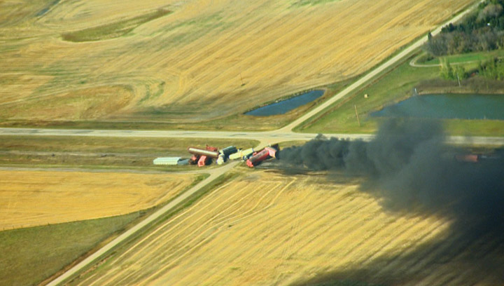Sask. village evacuated after CN train with dangerous goods derails ...