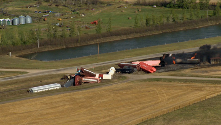 Sask. village evacuated after CN train with dangerous goods derails ...