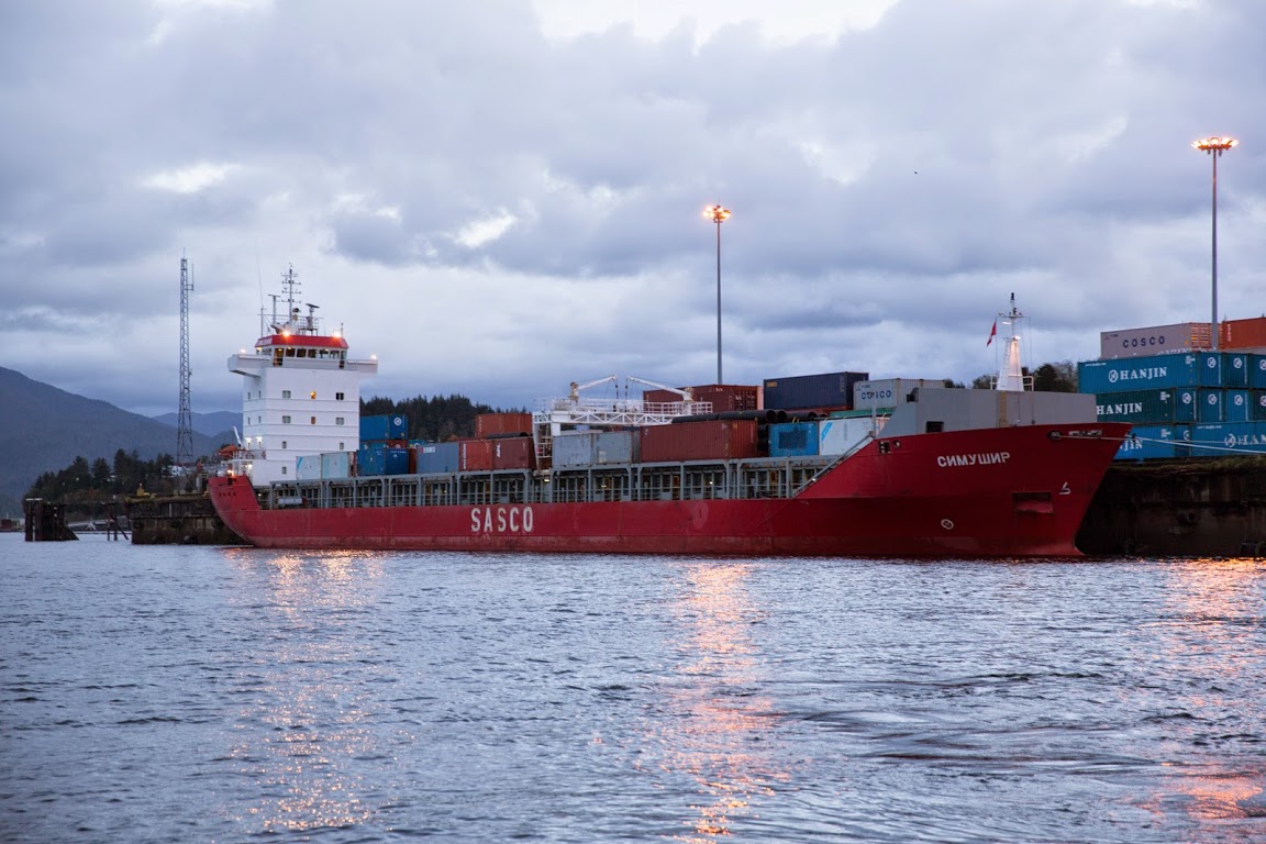 Crippled Russian container ship arrives in Prince Rupert for repairs ...
