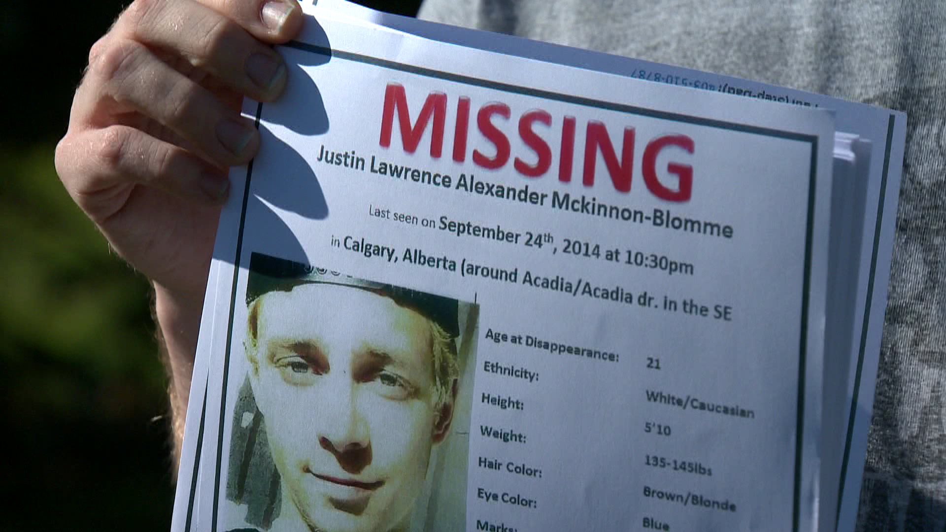 Search continues for Justin McKinnon-Blomme, missing Calgary man ...