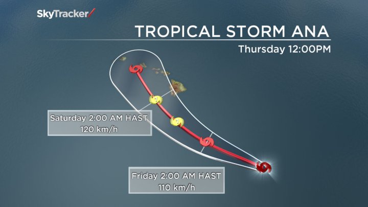 Tropical Storm Ana expected to strengthen to hurricane, hit Hawaii ...