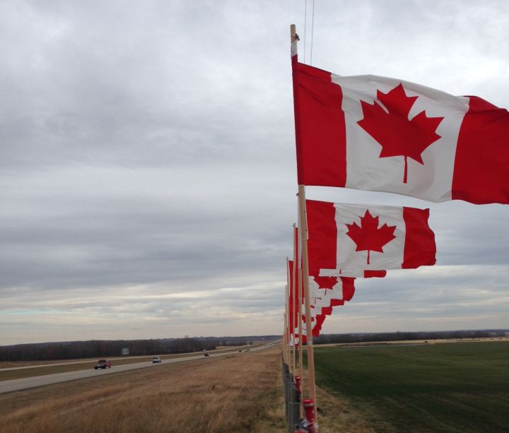 Fallen Canadian soldiers honoured with central Alberta roadside flag ...