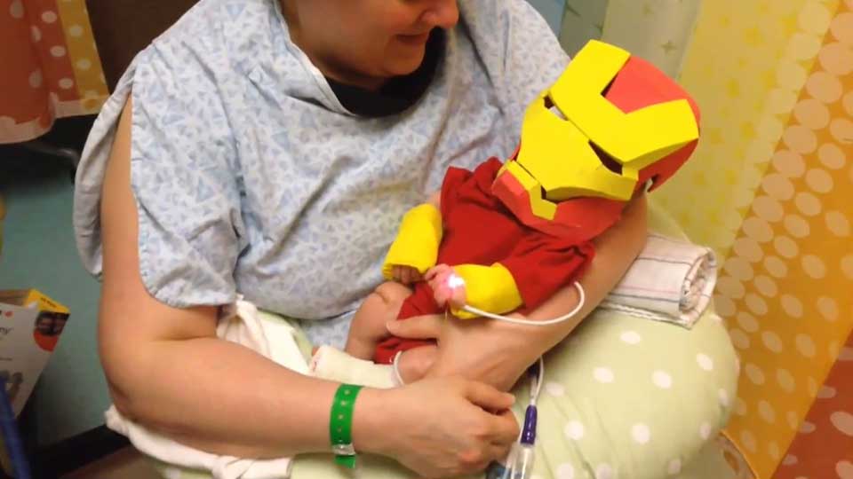 WATCH: Father makes Iron Man costume for sick son to make him feel ...