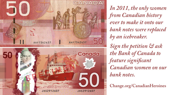 Campaign underway to put women on Canadian currency | Globalnews.ca