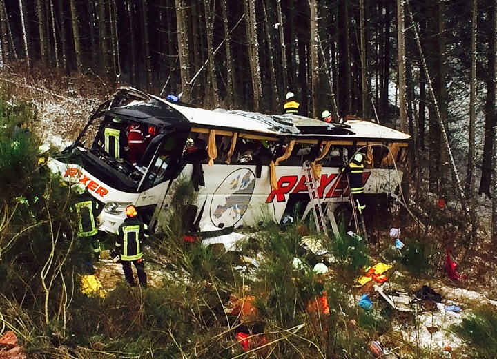 At least 4 killed, 40 injured in bus crash on German highway - National ...