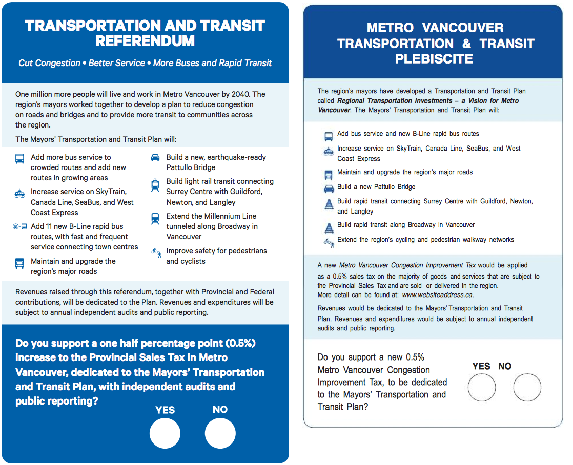 Transit referendum question approved by government | Globalnews.ca