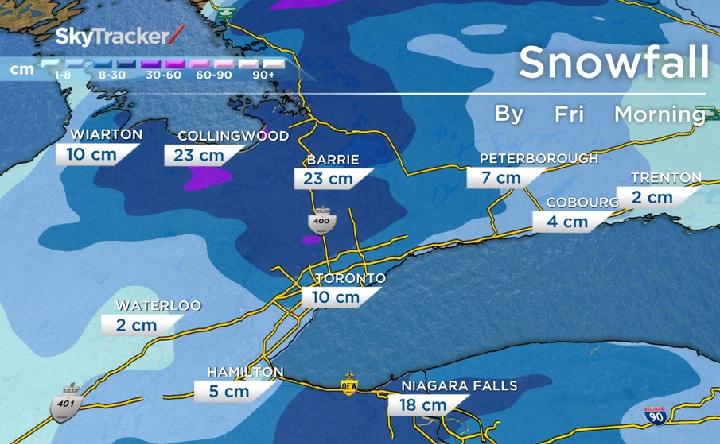 Snowfall warning ends for the city of Toronto - Toronto | Globalnews.ca