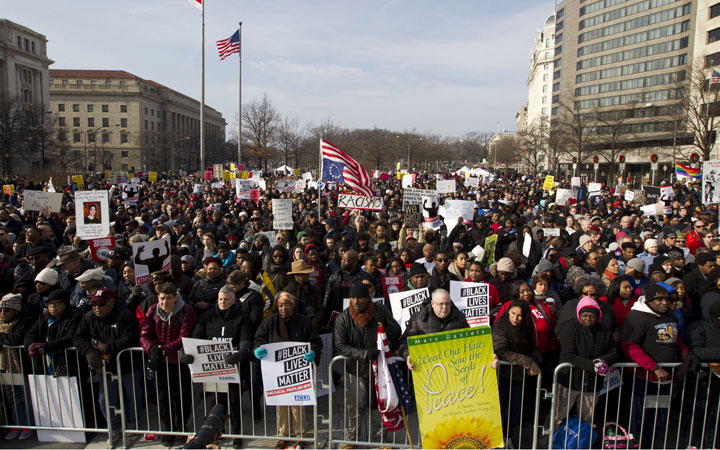 Thousands march against police brutality in Washington - National ...